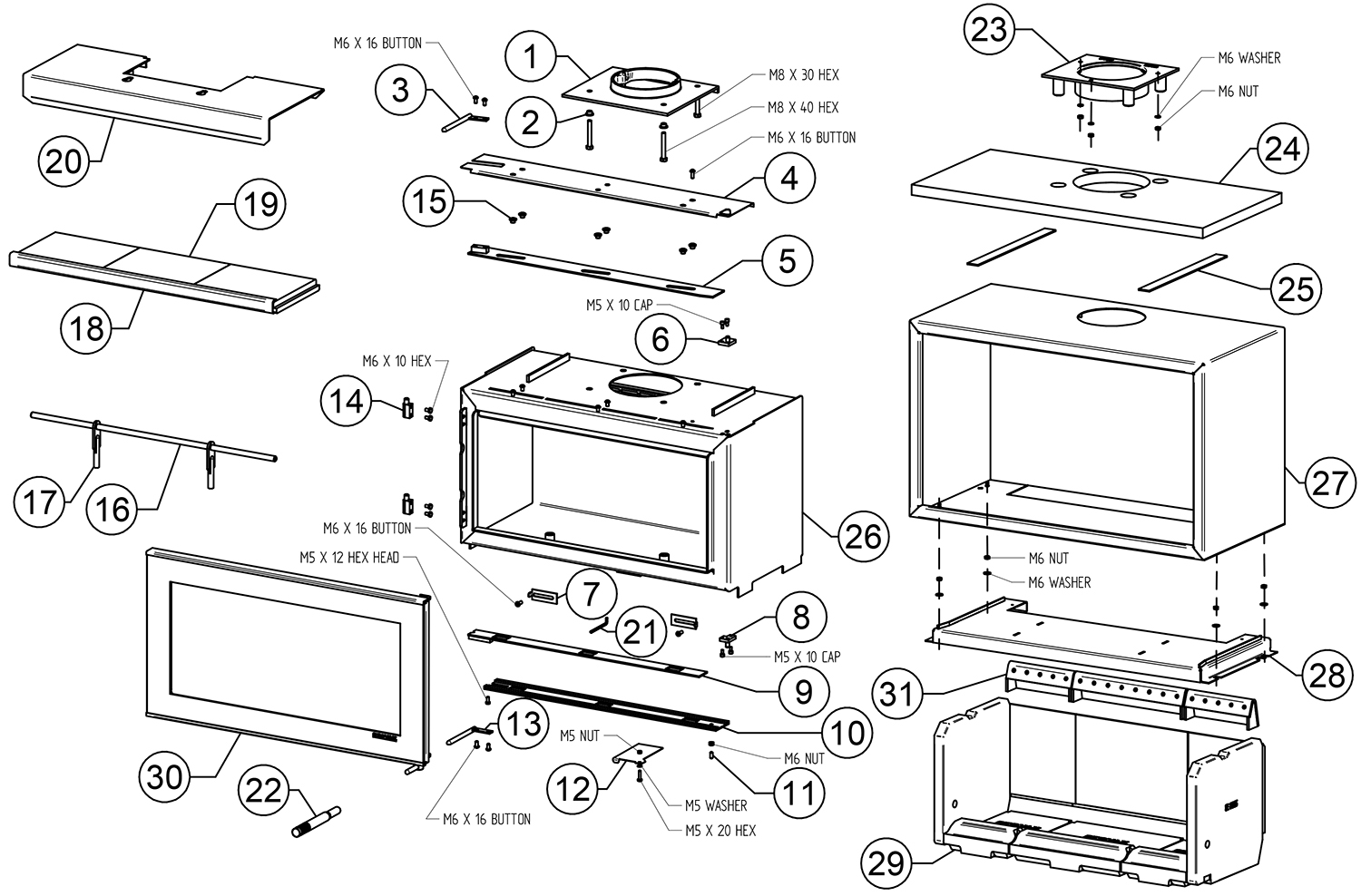 EXPLODED DIAGRAM - STOVE - Stovax Spare Parts