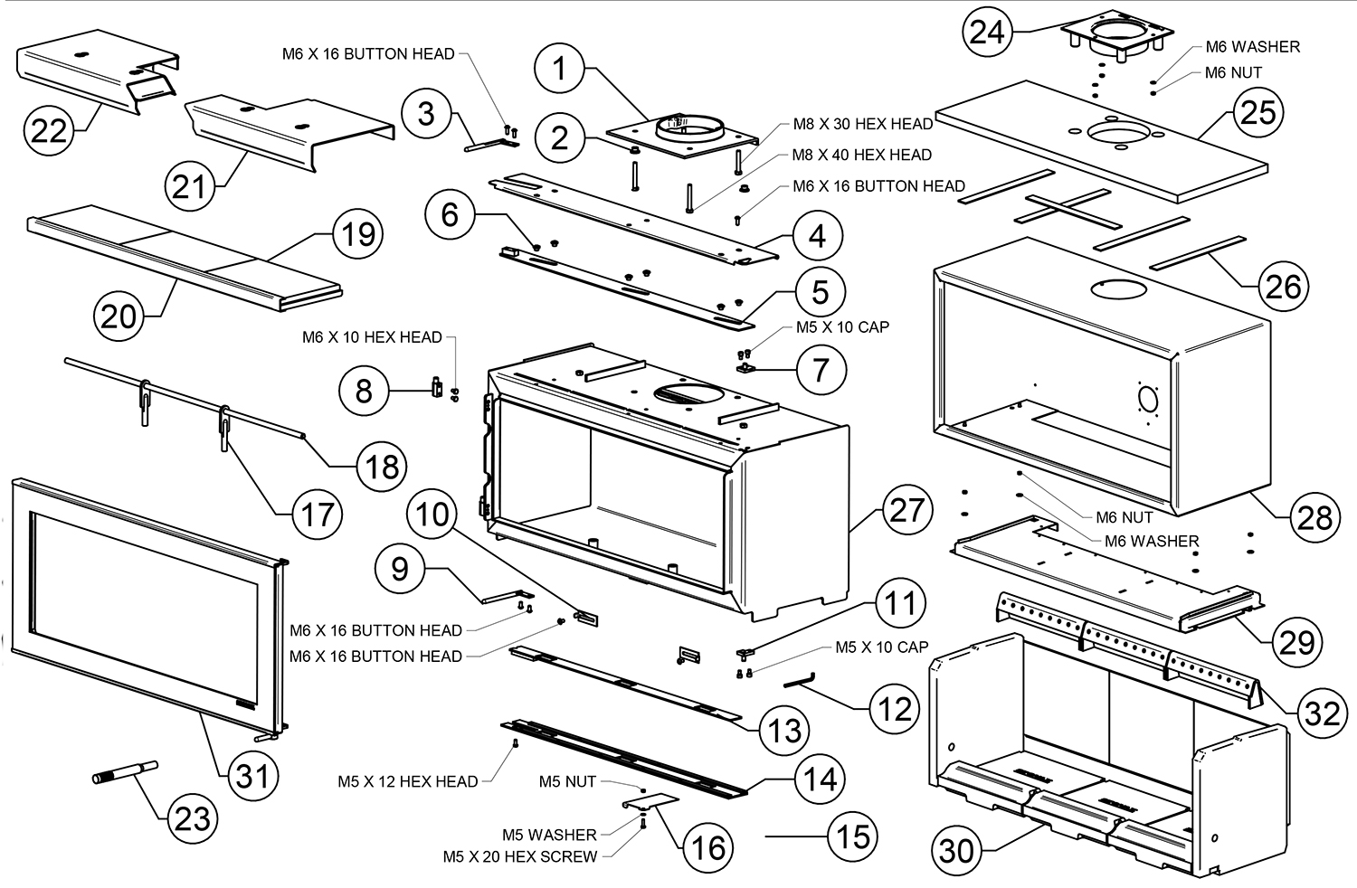 EXPLODED DIAGRAM - STOVE - Stovax Spare Parts
