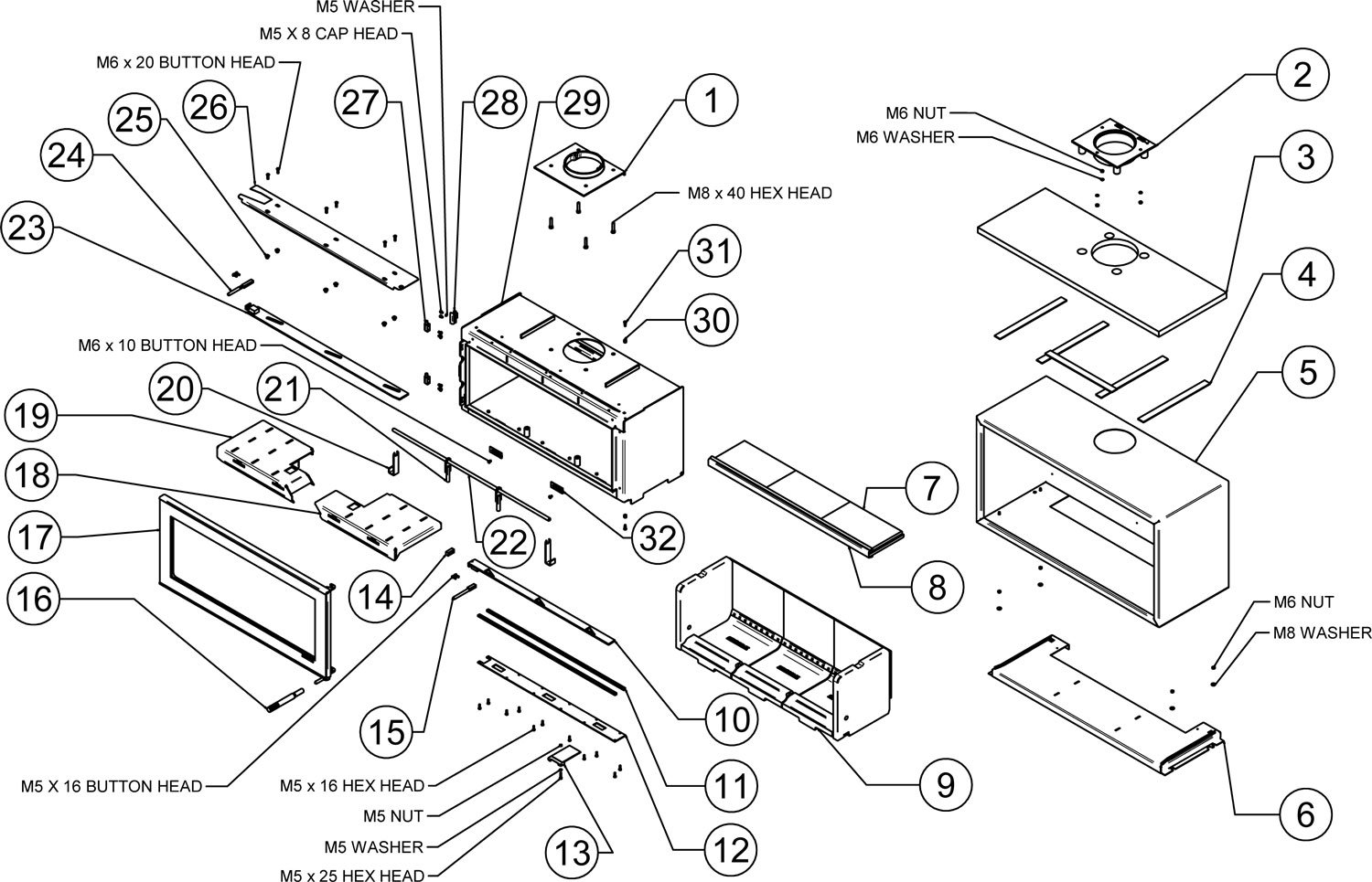 Studio 2 Freestanding (MK1.5) 1dw - Stovax Spare Parts